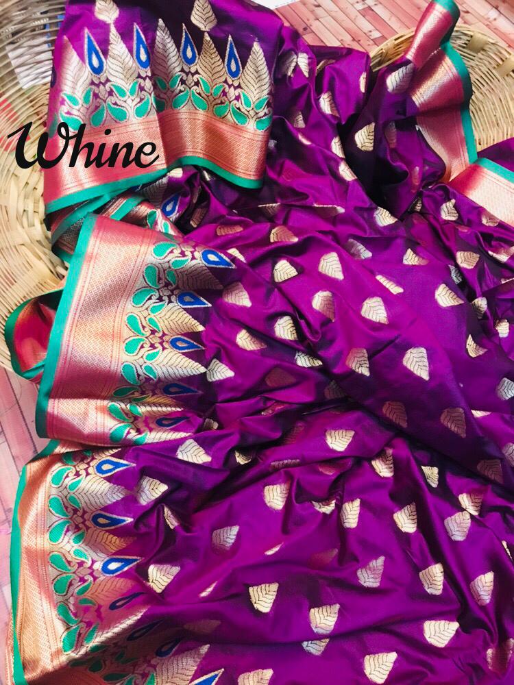 Kanchipuram Handloom Weaving Silk Saree