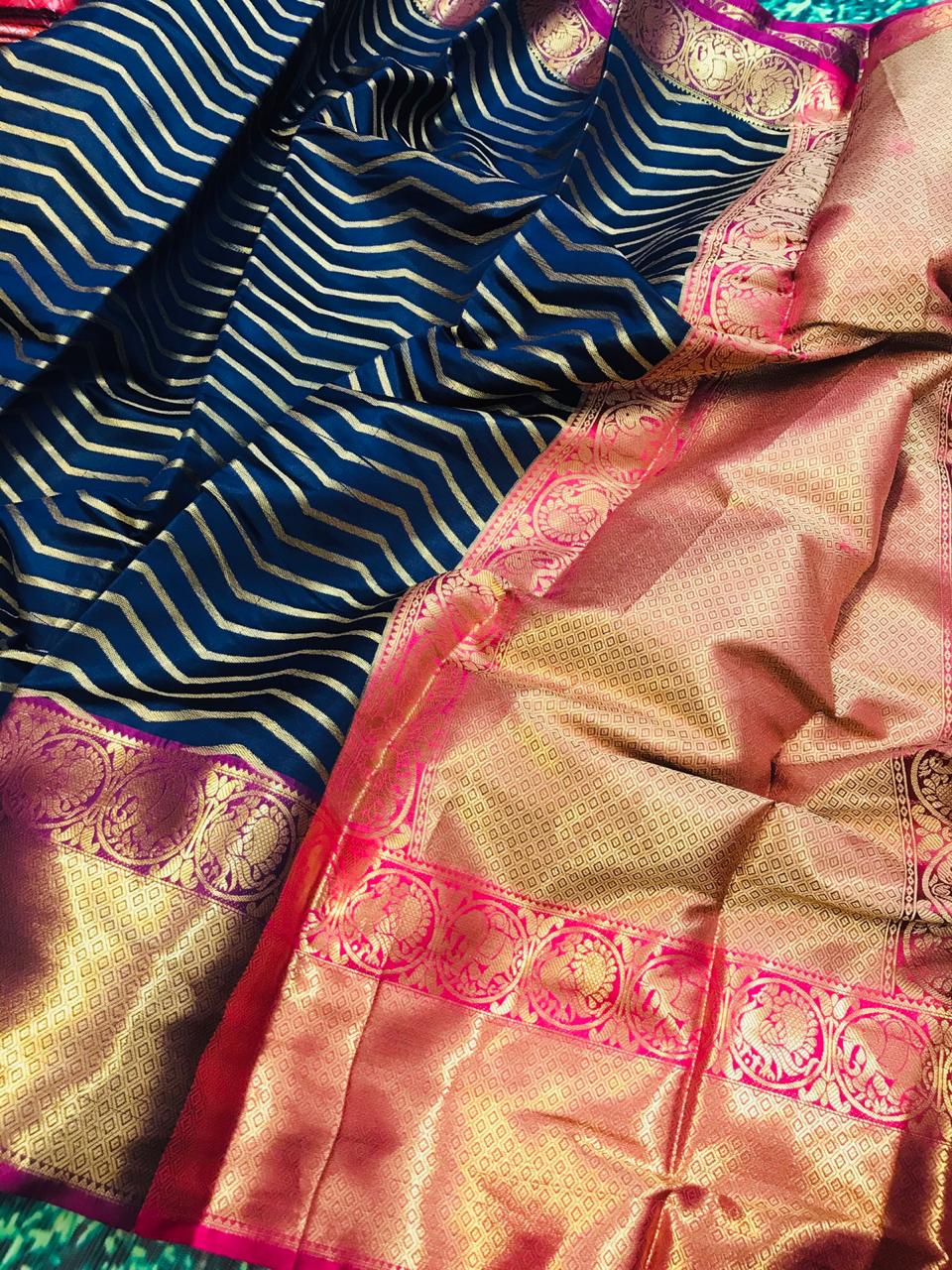 Kanchipuram handloom weaving silk saree